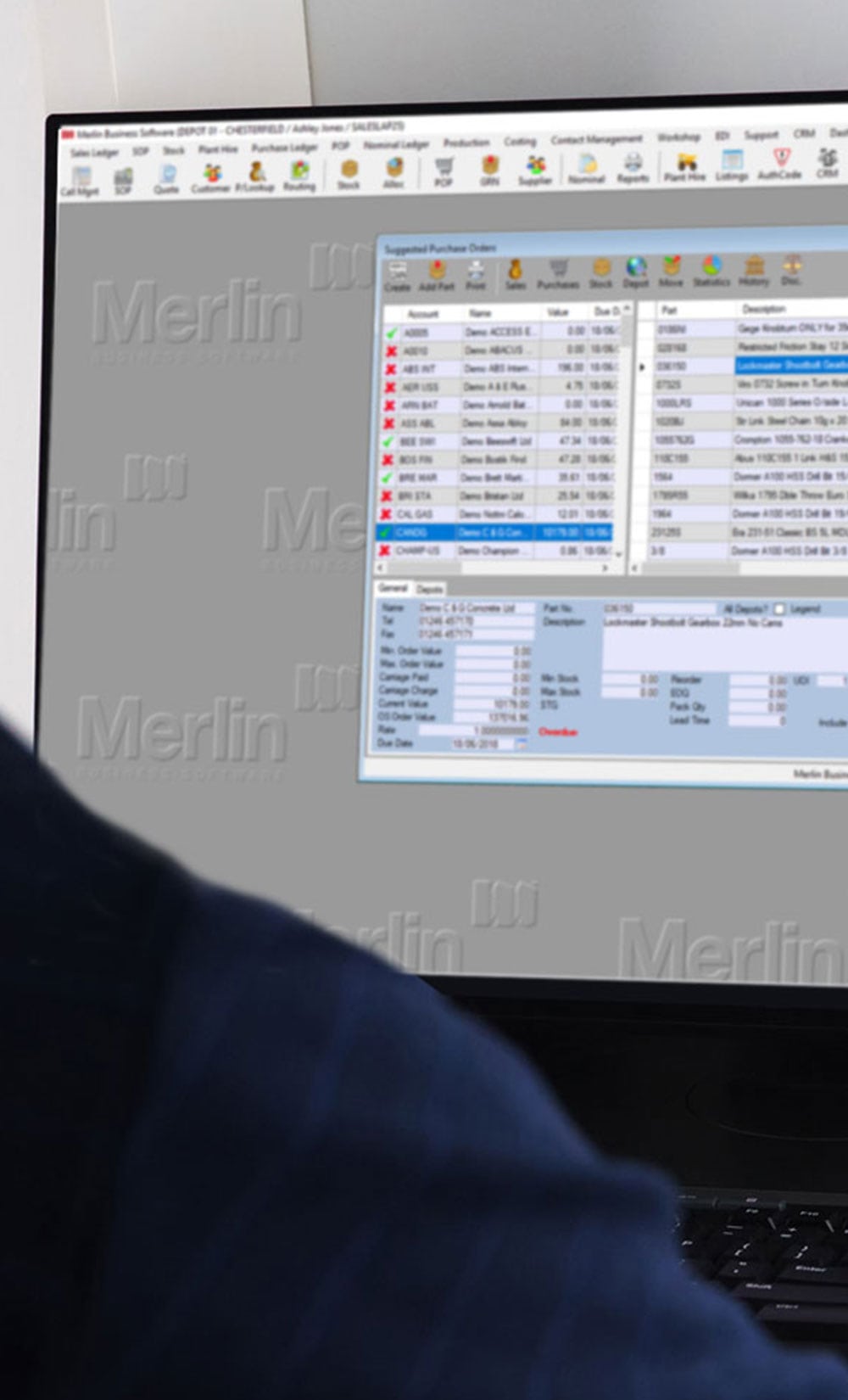 Purchase Order Processing - Real-Time Stock Replenishment - Merlin